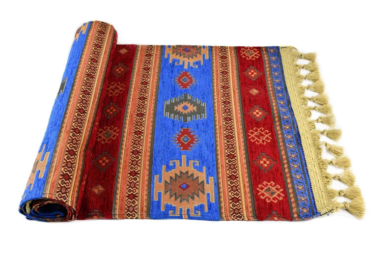 Turkish Table Runner blue/red – Istanbul Grand Bazaar Au
